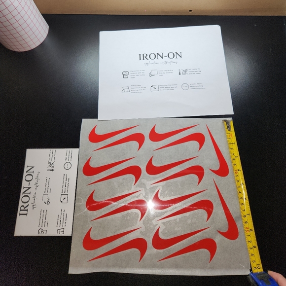 Nike | Shoes | Nike Swoosh Red Iron Logos 8 Total | Poshmark